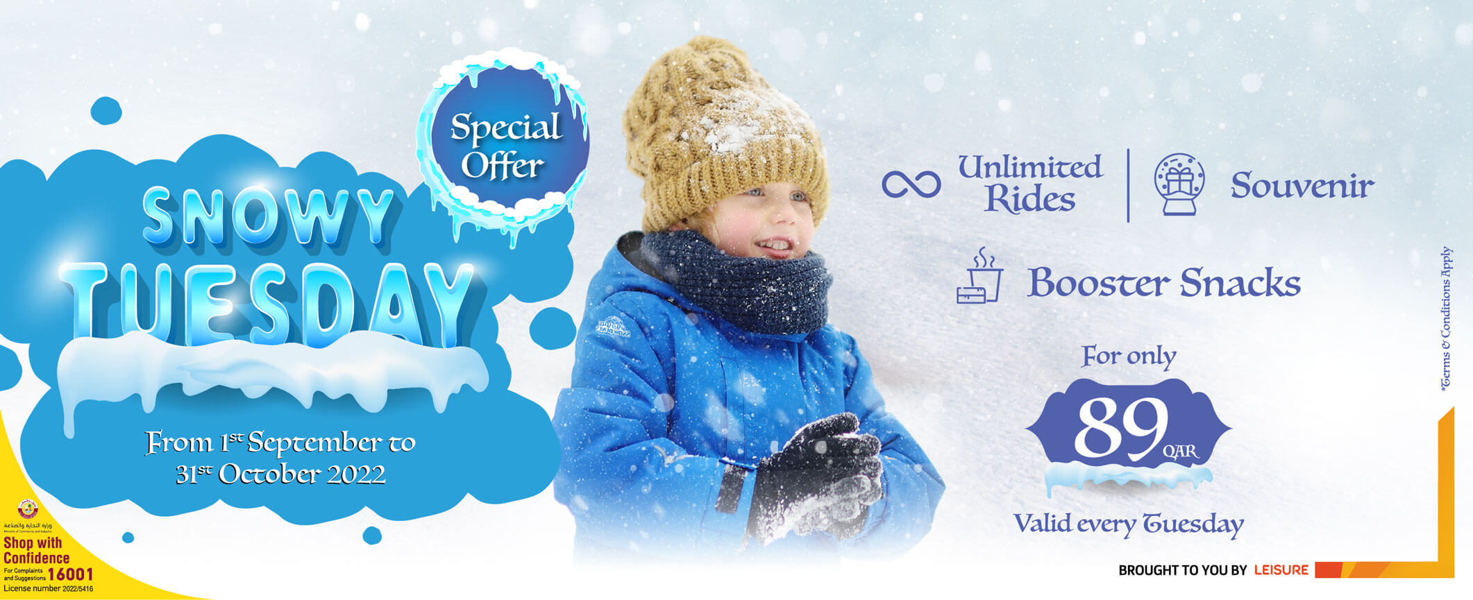 Enjoy the best snow park Qatar - Snow Dunes