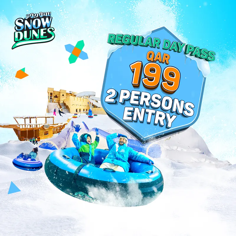 Enjoy the best snow park Qatar - Snow Dunes